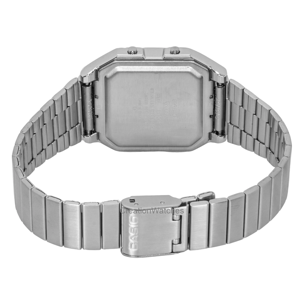 Casio Vintage Digital Stainless Steel Quartz A130WE-7A Unisex Watch