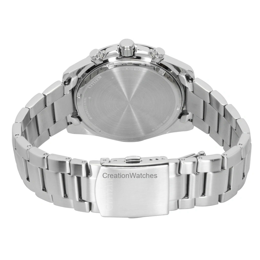 Citizen Chronograph Stainless Steel Black Dial Quartz AN8230-59E 100M ...