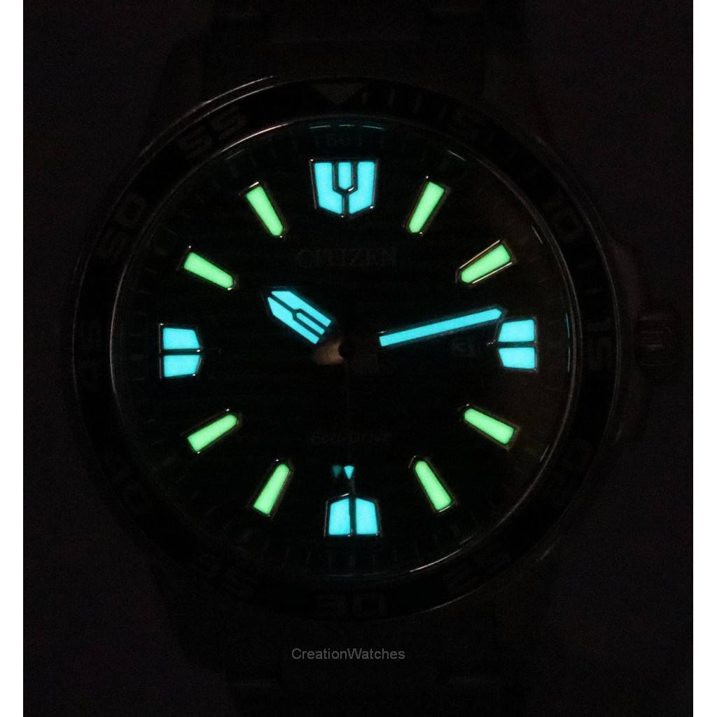 Citizen Marine Sport Green Dial Stainless Steel Eco-Drive AW1526-89X ...