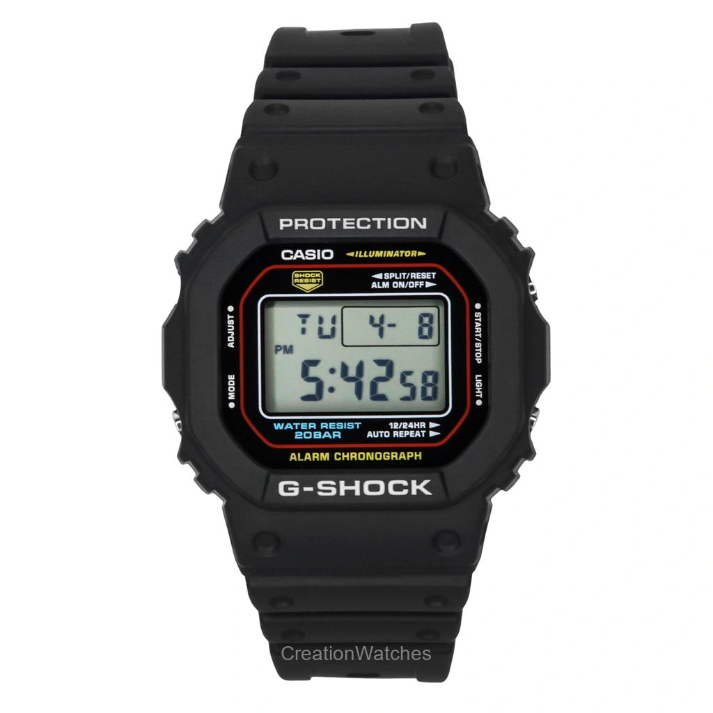 Casio G-Shock Digital Bio-Based Resin Quartz DW-5600RL-1 200M Men's Watch