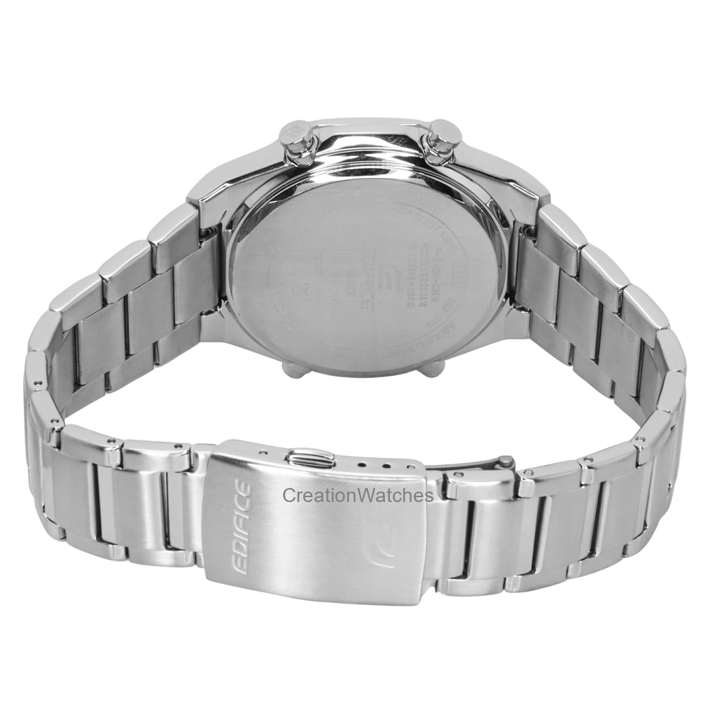 Casio Edifice Analog Digital Smartphone Link Stainless Steel Grey Dial ...