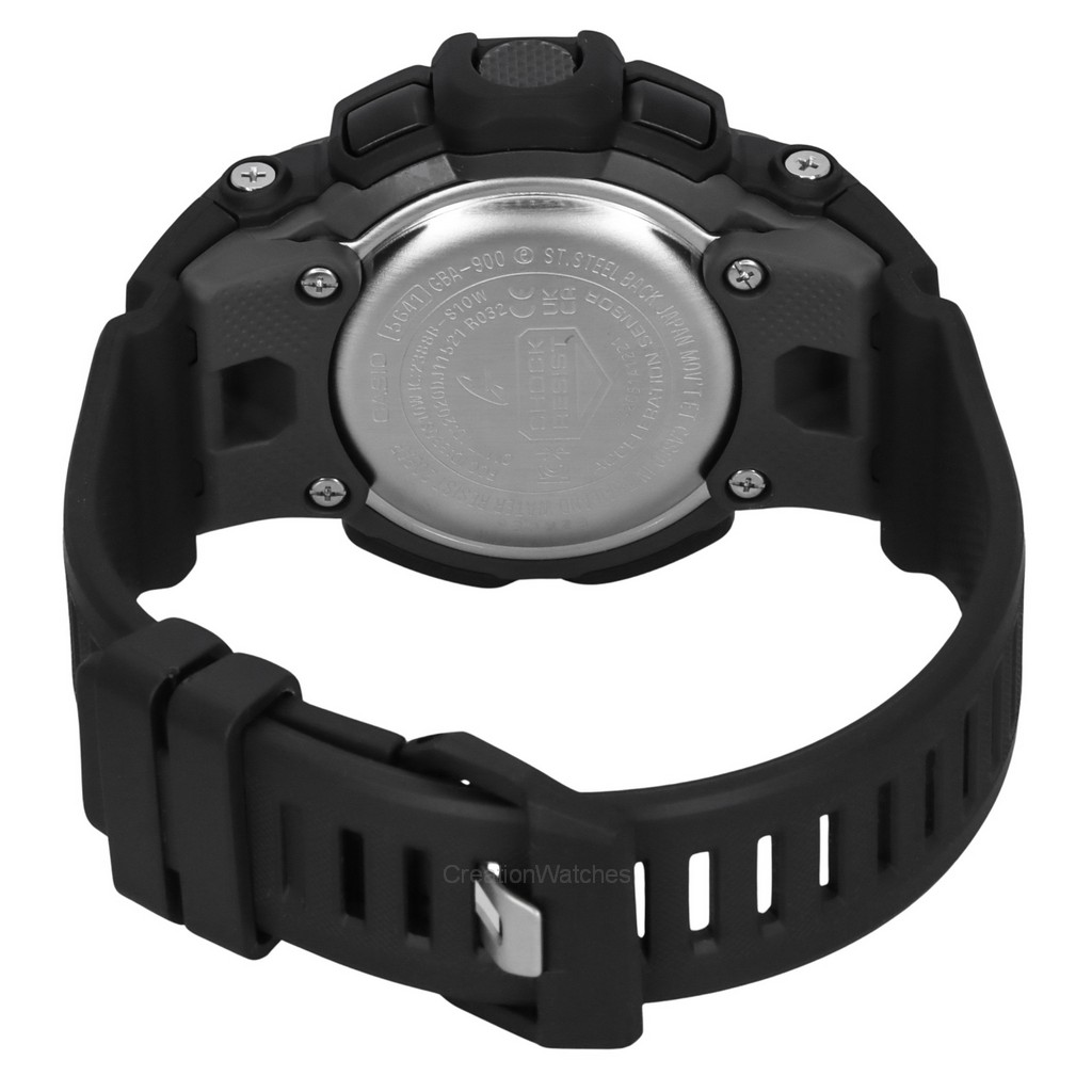 Casio G-Shock G-Squad Analog Digital Smartphone Link Bio-Based Resin Strap Blue Dial Quartz GBA ...