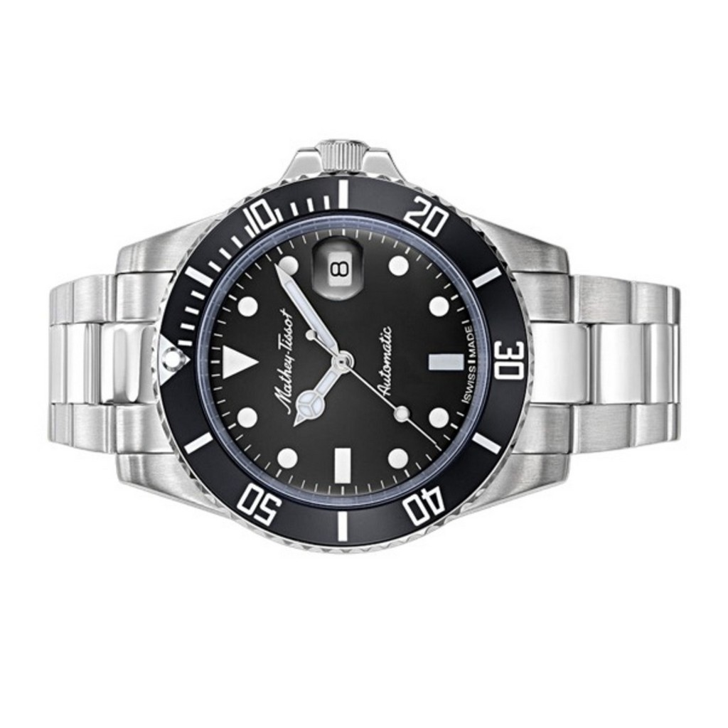 Mathey-Tissot Mathy Vintage Automatic Stainless Steel Black Dial ...