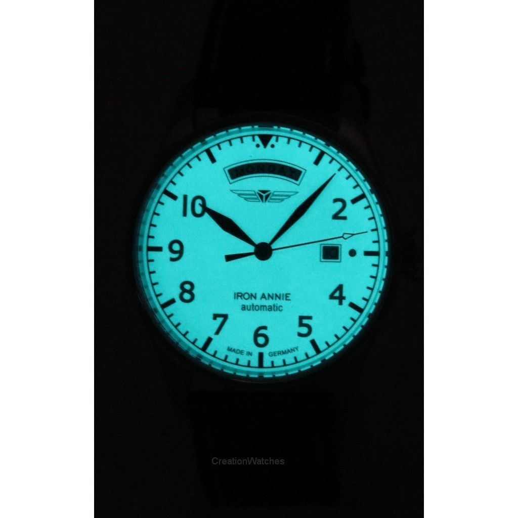 Iron Annie Cockpit Control de vuelo Correa de cuero Full Luminous Beige ...