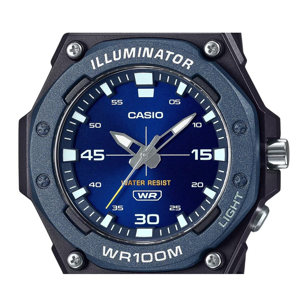 Casio Standard Analog Resin Strap Blue Dial Quartz MW-620H-2AV 100M Men ...