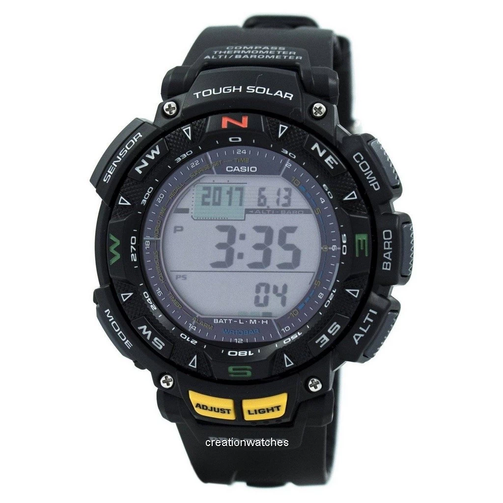Casio ProTrek solar triple sensor 100M resin mens watch