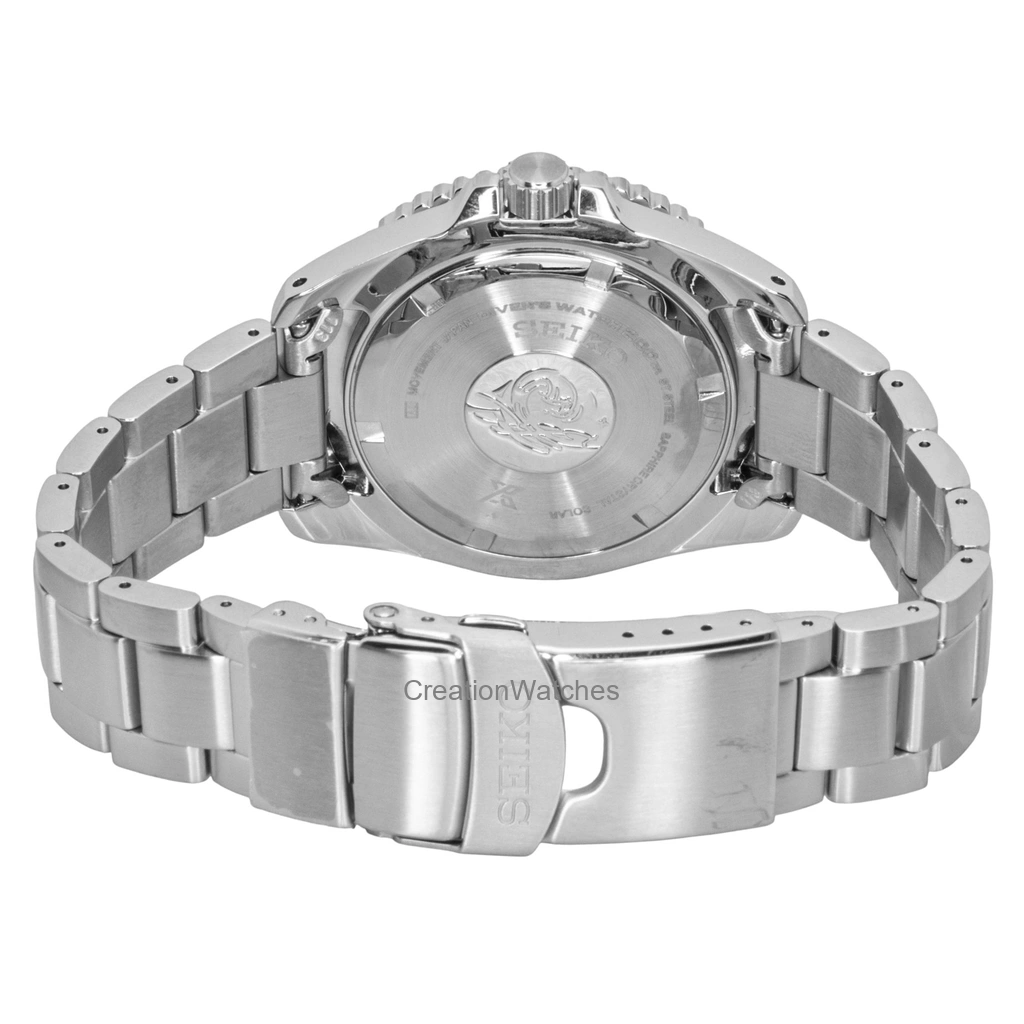 Seiko Prospex Stainless Steel Black Dial Solar Diver's SNE597P1 200M ...