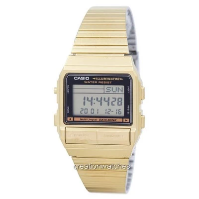 Casio Digital 5 Alarm Multi-Lingual Data Bank DB-380G-1DF DB380G-1DF ...
