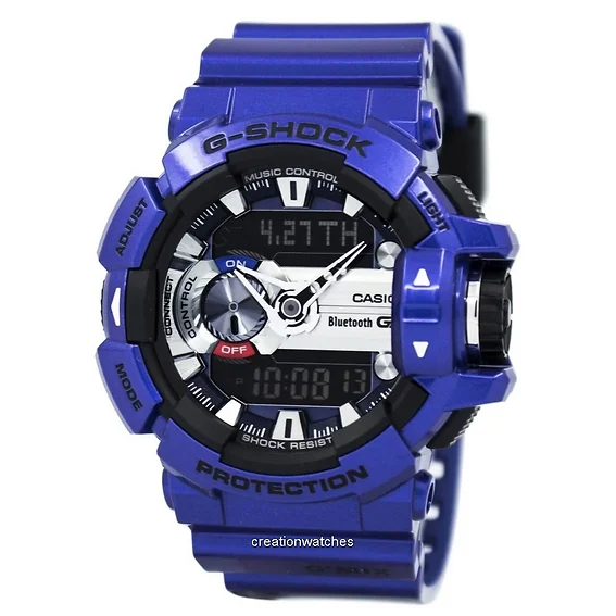 Casio G-Shock G'MIX Bluetooth Smart World Time Analog-Digital GBA-400 ...