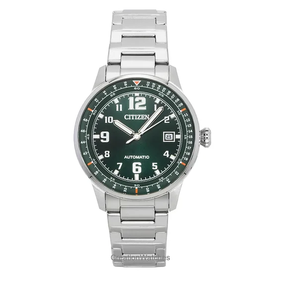 Citizen Urban Military Stainless Steel Green Dial Automatic NJ0190-51X ...