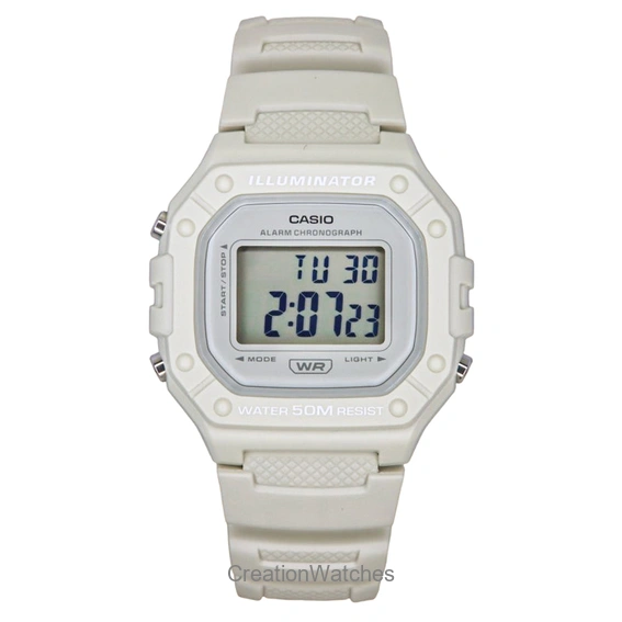 Casio Youth Digital Resin Strap Quartz W-218HC-8AV Unisex Watch