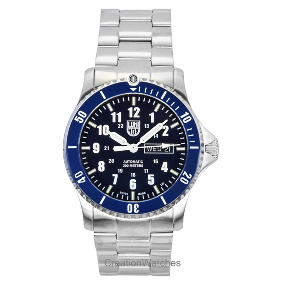 Luminox Sport Timer Stainless Steel Blue Dial Automatic Diver's XS.0924 ...